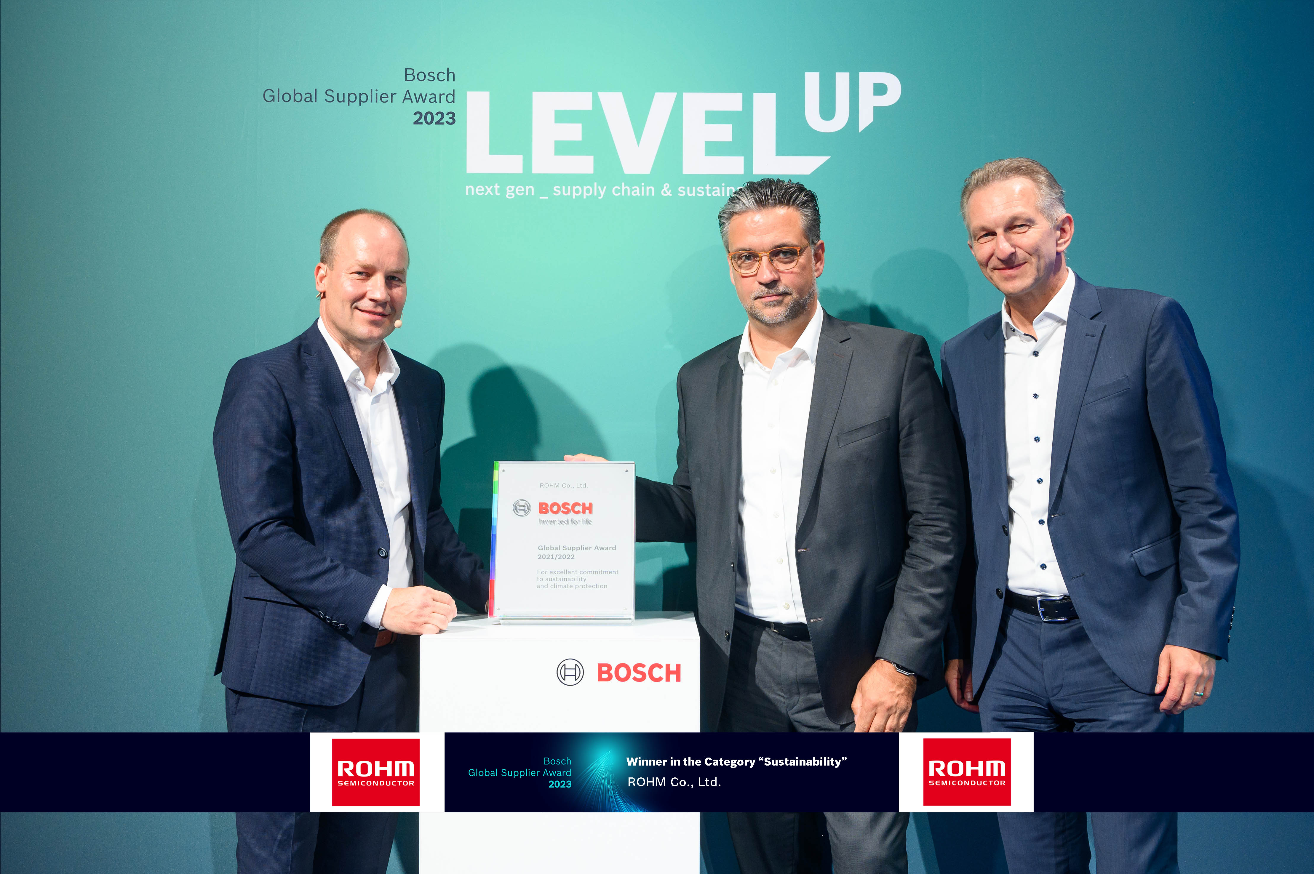 ROHM receives Bosch Global Supplier Award 2023 | ROHM Semiconductor ...