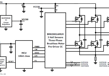 12V, 3 Hall Sensor, Three Phase Brushless DC motor drive｜Reference ...