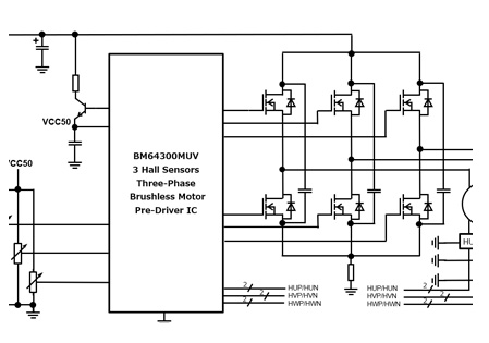 48V, 3 Hall Sensor, Three Phase Brushless DC motor drive｜Reference ...