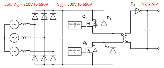 Two switch Flyback (Controller IC version) | Topology Selection | ROHM ...