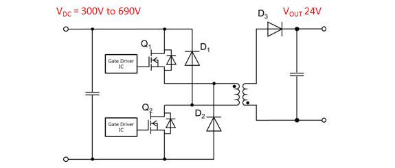Two switch Flyback (DC input version) | Topology Selection | ROHM ...